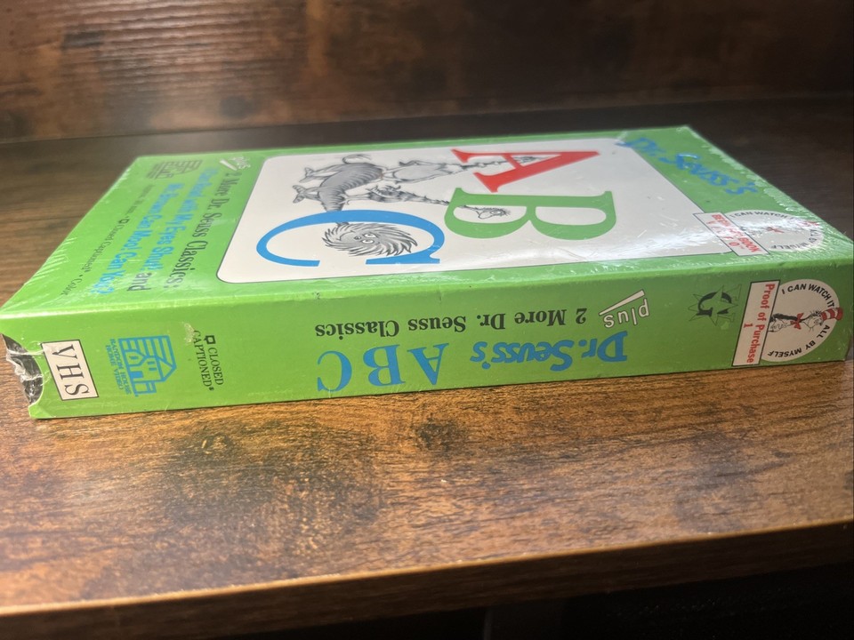 Dr. Seuss's ABC 3-Story Beginner Book VHS - Sealed - 1992 Random House ...