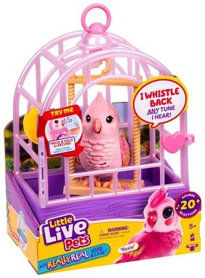 My Really Real Bird & Cage Rosie the Cockatiel Playset [Whistles Back ...