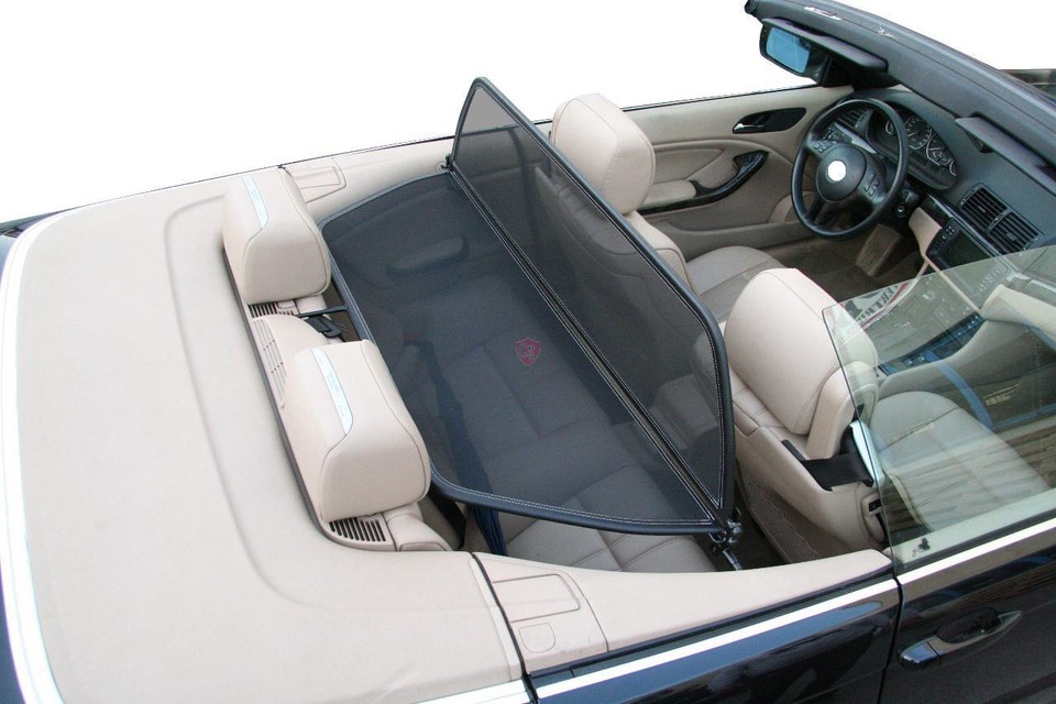 Wind deflector windstop wind protection 1999-2006, black for BMW 3 ...