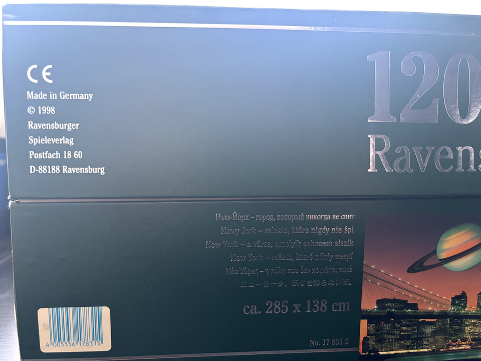 Ravensburger Jigsaw Puzzle 12000 Pieces - New York, The City That Never ...