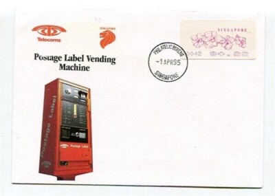 D28923 Postage Label Vending Machine FDC Singapore 1995 | eBay