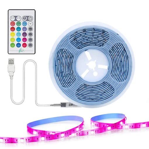 Multi-Color RGB - USB LED Backlight Strip with Dimmer for Flat 78.74 ...