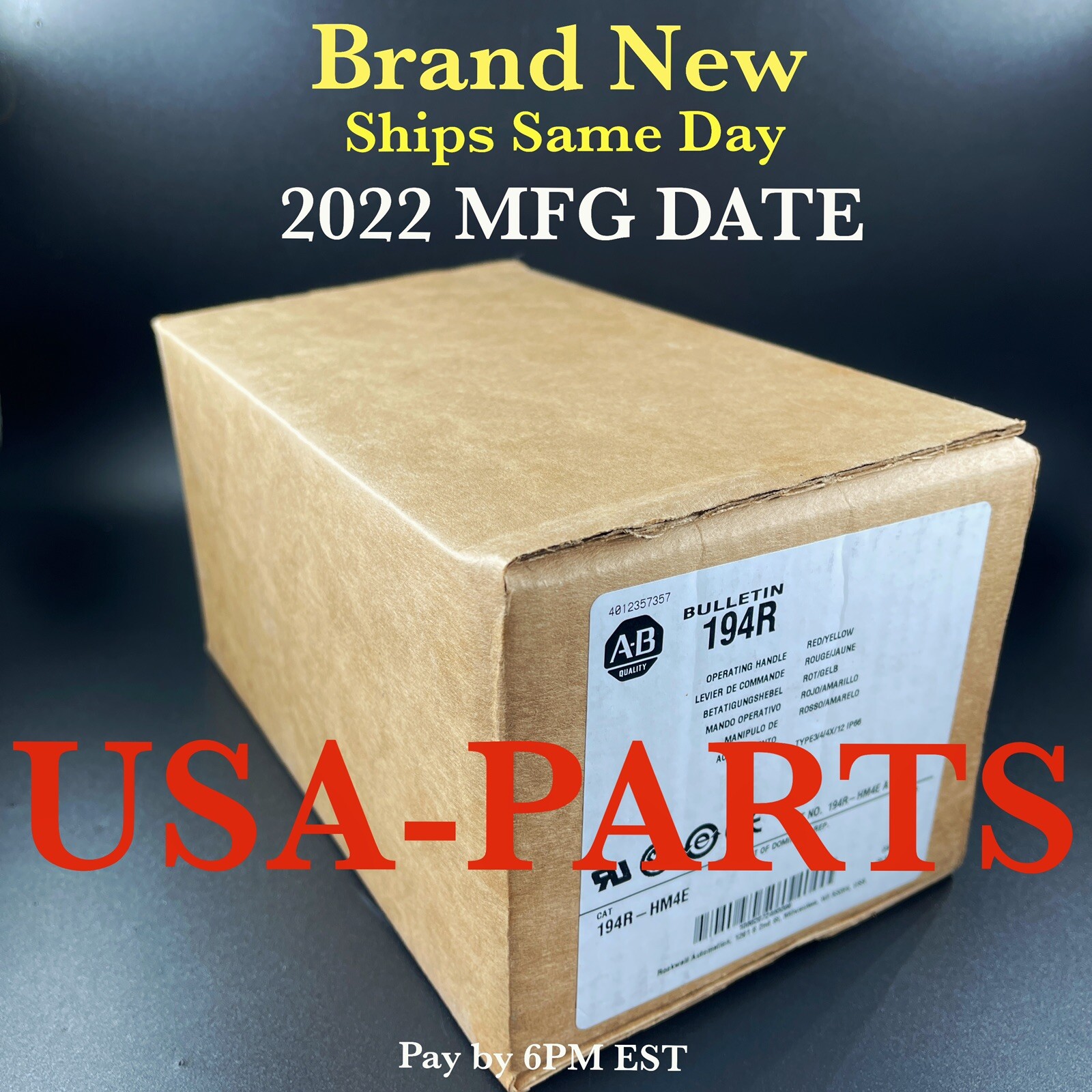 Allen-Bradley 194R-HM4E Switch Handle - Red/Yellow for sale online | eBay