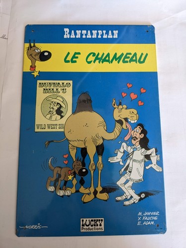 plaque metal emaille lucky luke rantanplan le chameau 1997 | eBay
