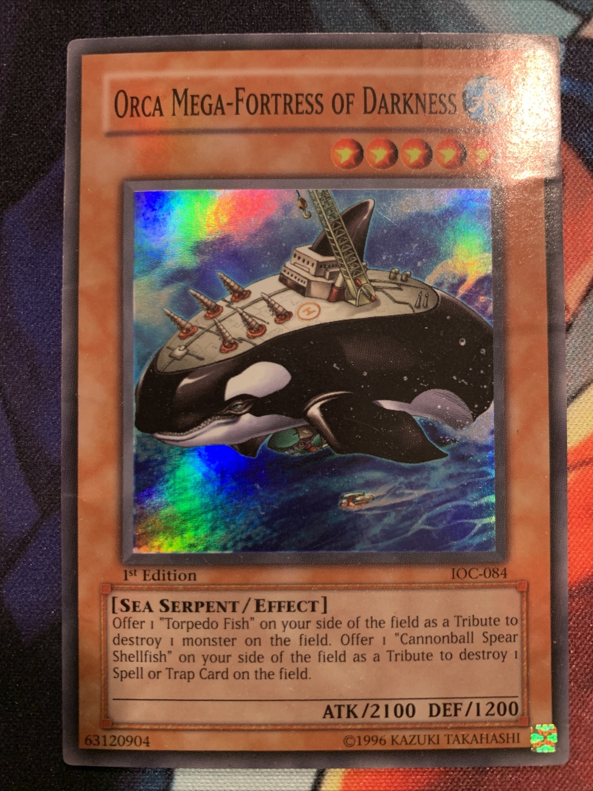Yu-Gi-Oh! Orca Mega-Fortress of Darkness IOC-084 Super Rare 1st Ed. MP ...
