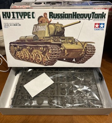 Tamiya 35066 KV-I (Type C) Russian Heavy Tank 1/35 Scale Model Open Box ...
