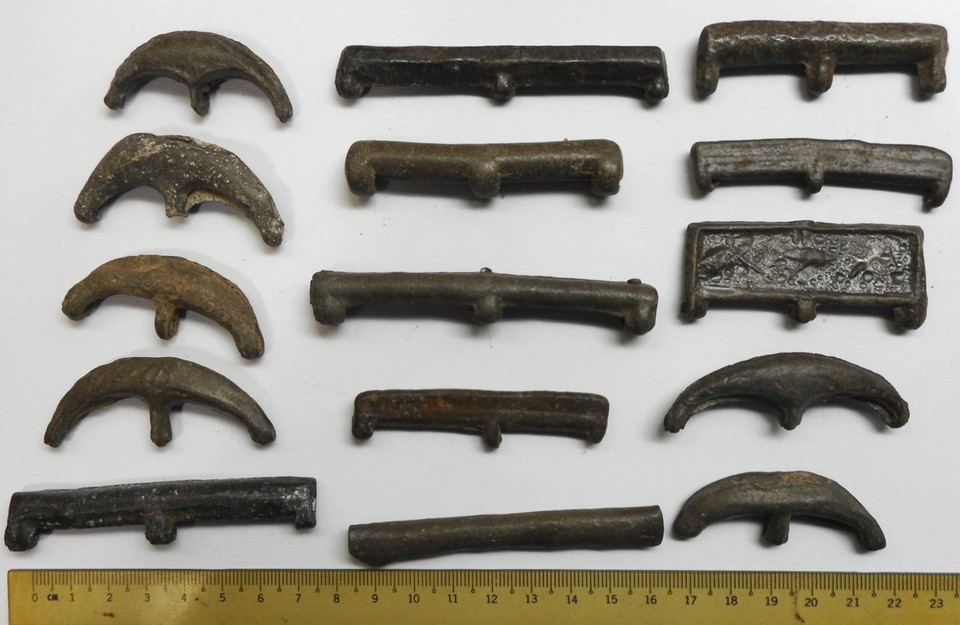 15 Indonesia Ancient Java tin canoe ingot money primitive currency ...