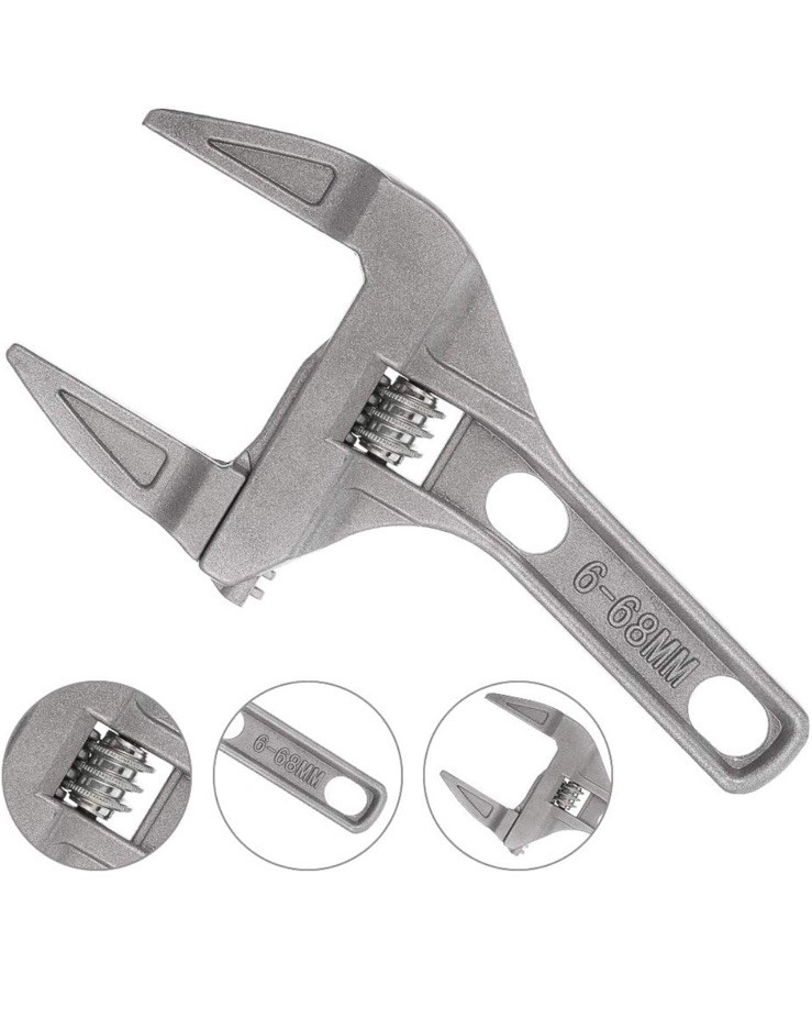 Plumbing Spanner Adjustable Wrench 6-68mm Open End Spanner | eBay UK