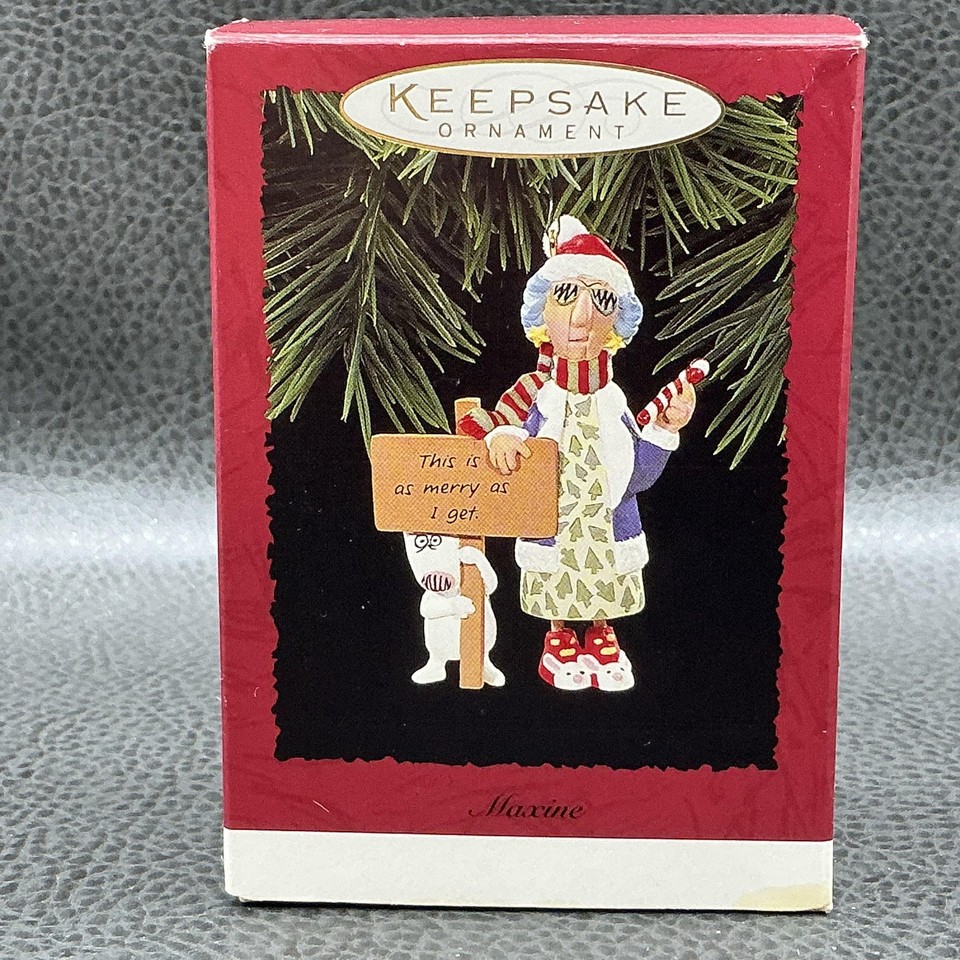 Vintage 1996 Hallmark Keepsake Maxine Floyd Ornament This Is As Merry I ...