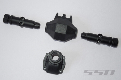 SSD RC Cars Diamond Axle Case Set Black For Axial SCX10 II Crawler 4WD ...