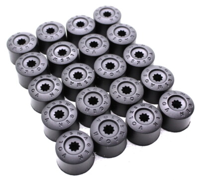 OEM 17MM Covers For Volkswagen Lug Bolt - Set of 20 Caps - 1K0-601-173 ...