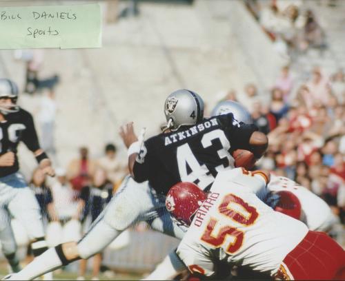 GEORGE ATKINSON OAKLAND RAIDERS MIKE ORIARD KANSAS CITY CHIEFS 8 X 10 ...