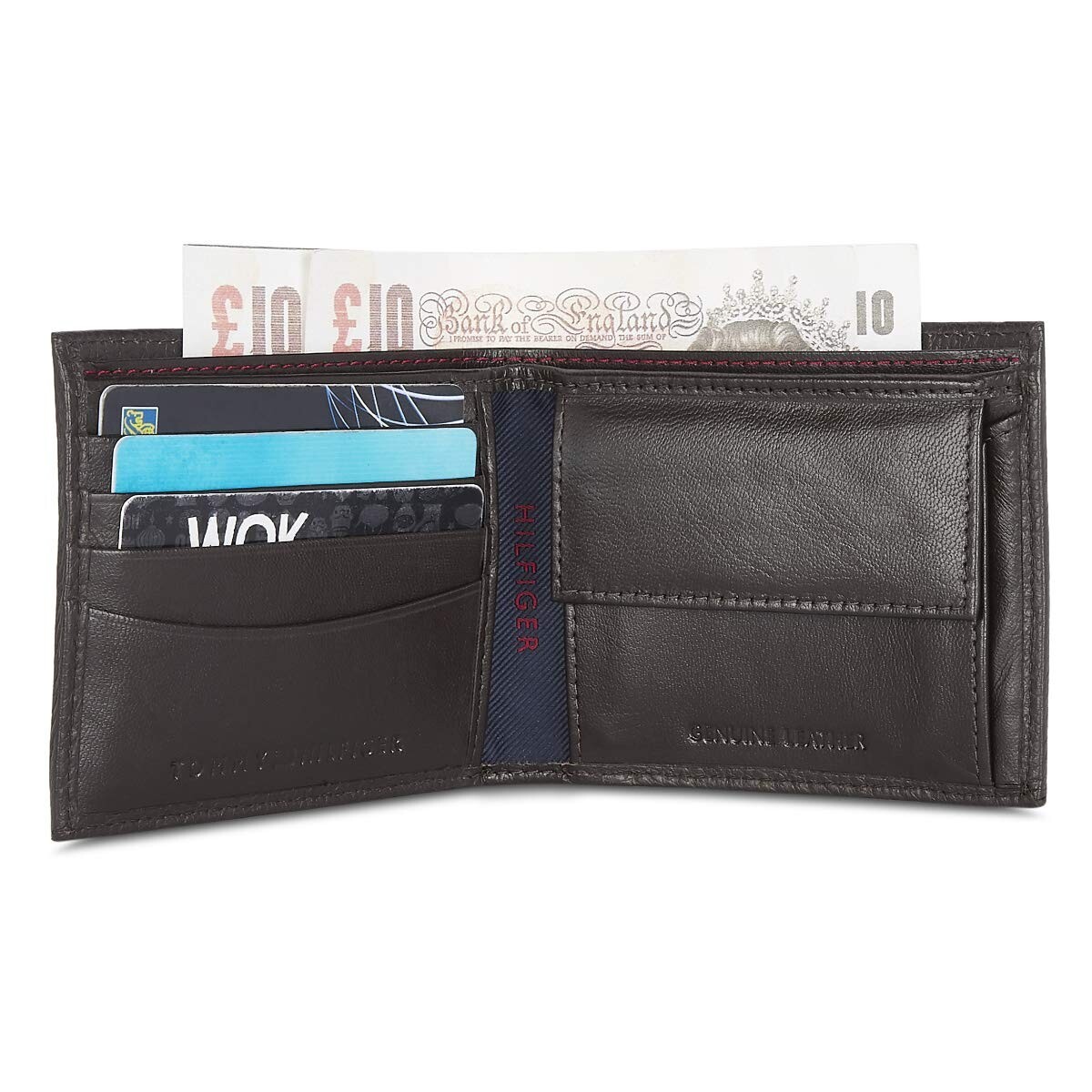 Tommy Hilfiger Felix Leather Global Coin Wallet for Men - Brown, 4 Card ...