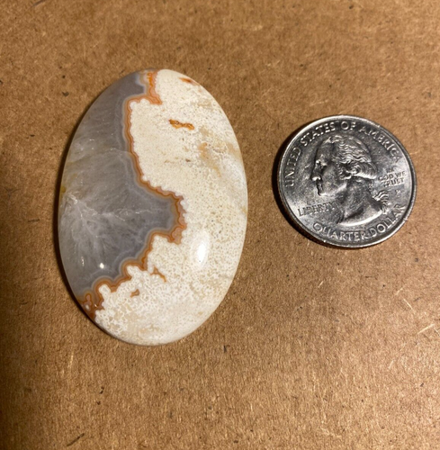 Rare Keswick Agate cabochon, Iowa, Polished, Vintage collection, 32 x ...