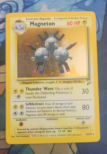Magneton 9/102 Pokemon Card Holo Base Set Ultra Rare Holofoil | eBay