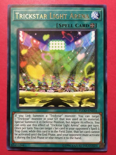 Yugioh! Trickstar Light Arena - FLOD-EN054 - Rare - Unlimited Edition ...