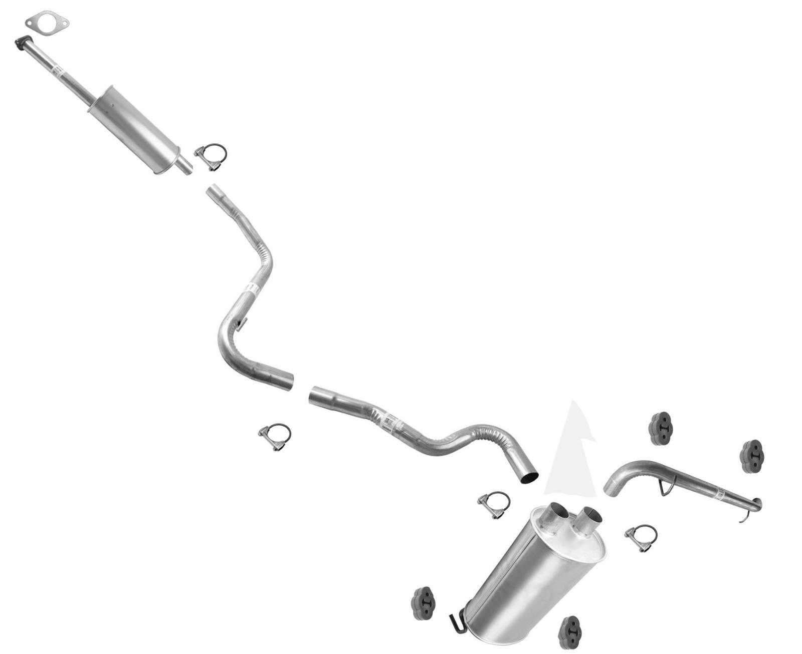 Resonator Pipe Rear Muffler Fits 14-18 Ford Transit Connect 2.5 104.8 ...