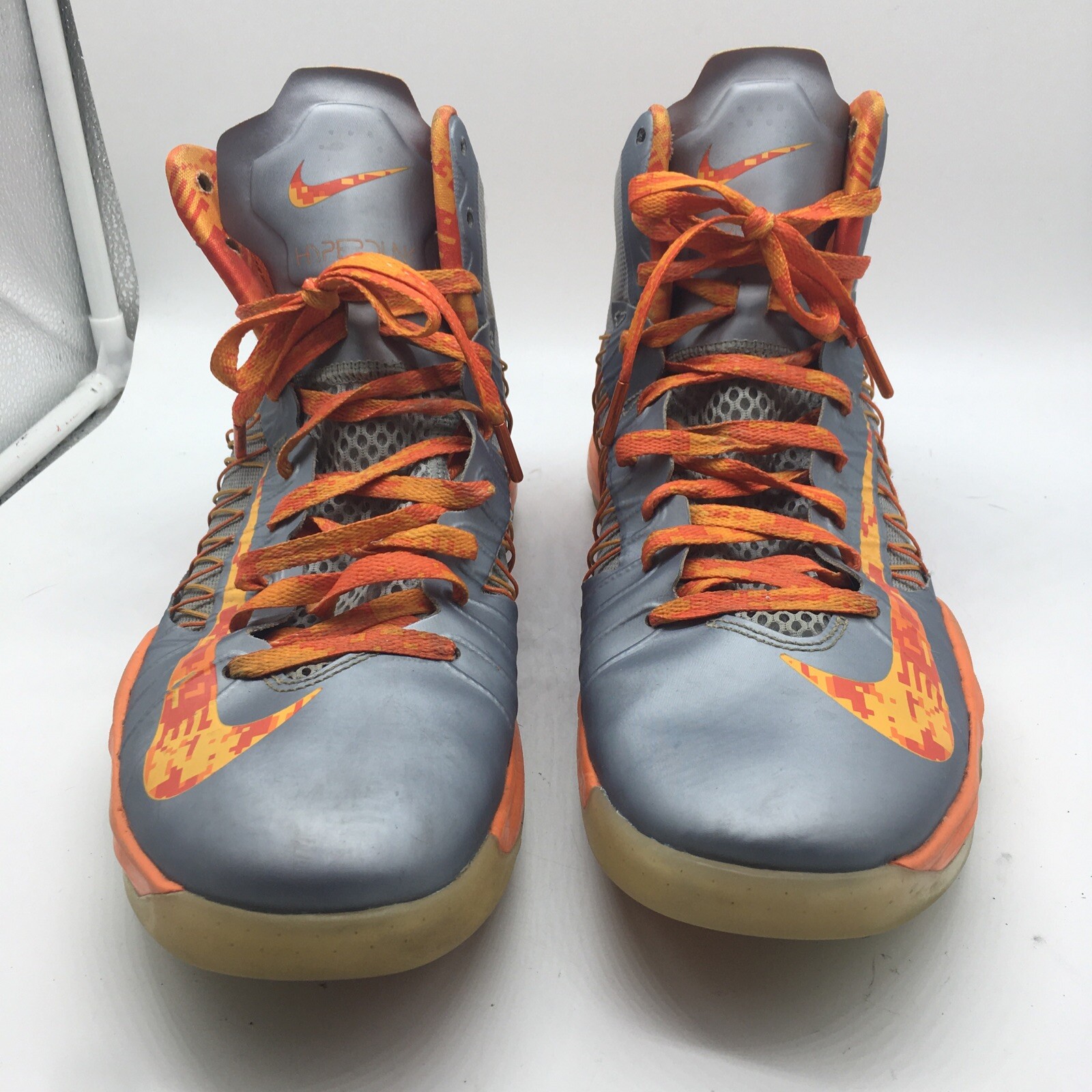 Nike Hyperdunk 2012 Syracuse Carrier Classic Silver Flames Mens 11 ...