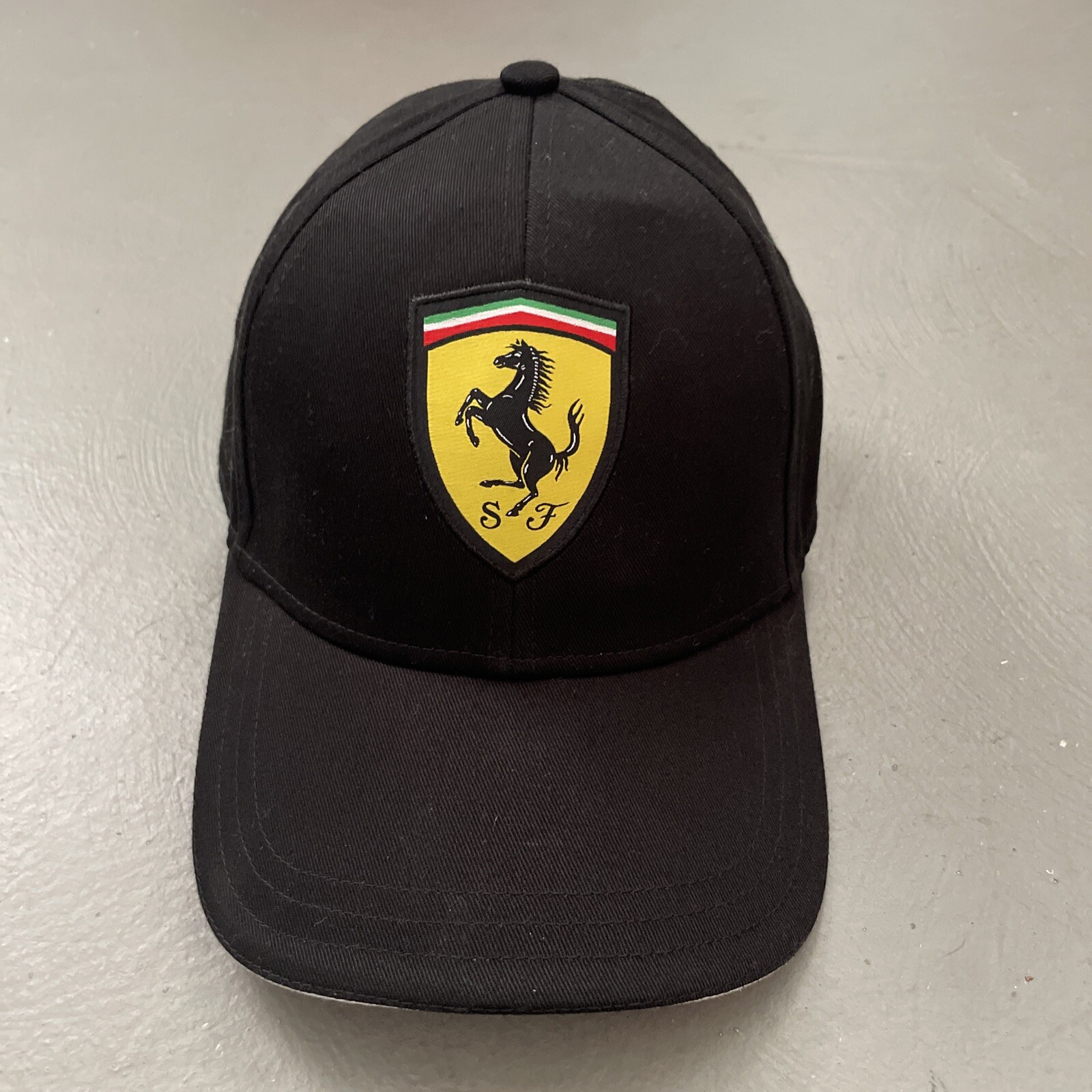 Ferrari SF Racing Logo Crest Emblem Adjustable Hat Lu… - Gem