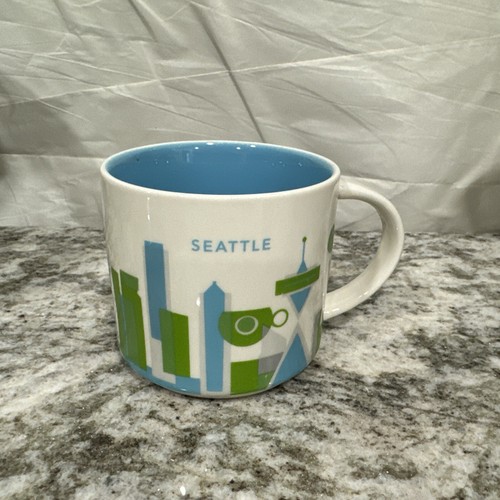 Starbucks SEATTLE Coffee Mug Washington You Are Here Collection 14 oz ...