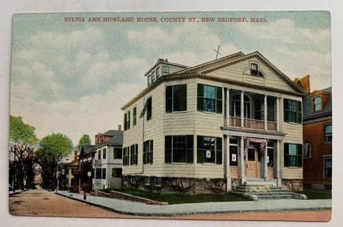 c 1900s MA Postcard New Bedford Massachusetts Sylvia Ann Howland House ...