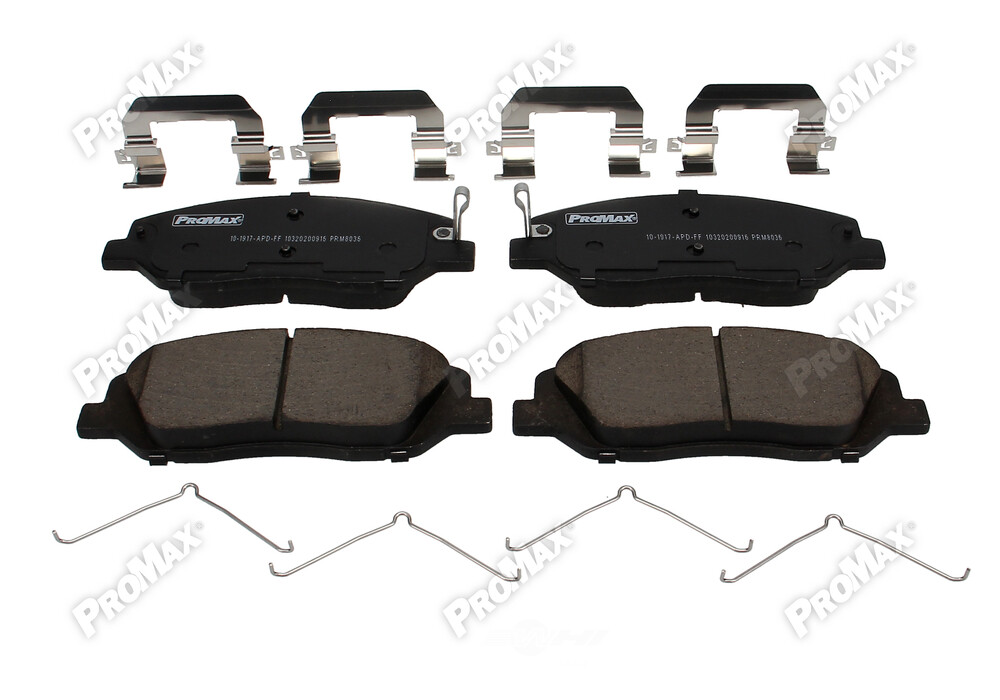 Disc Brake Pad Set-Ceramic Plus - with Hardware Kit Promax 21-1917 for ...