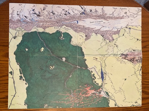 MAP from MERP Module: Northern Mirkwood, The Wood Elves Realm | eBay