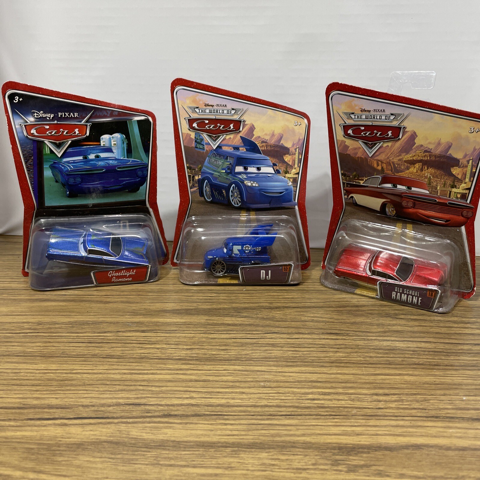 3 Disney Pixar World of Cars Old School Ramone, DJ & Ghostlight Ranone ...