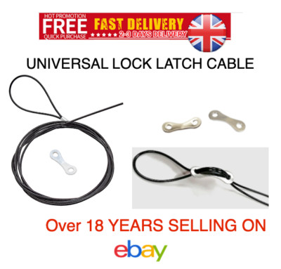 Garage Door Lock Cable Locking Pull Wire HENDERSON LATCH CABLES T BAR ...