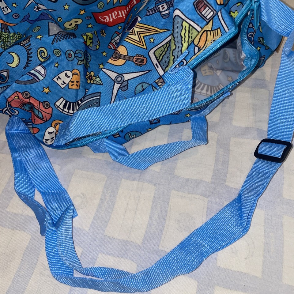 Emirates Airlines Kids Duffle Bag New Sealed with Tags Travel Bag Blue ...
