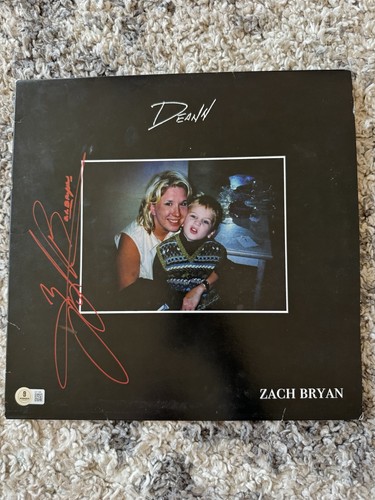 ZACH BRYAN SIGNED Deann Vinyl Beckett LETTER OF AUTHENTICITY Full ...