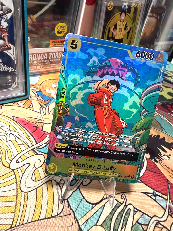 Monkey.D.Luffy (TR) OP07-109 Two Legends Foil One Piece tcg Treasure ...