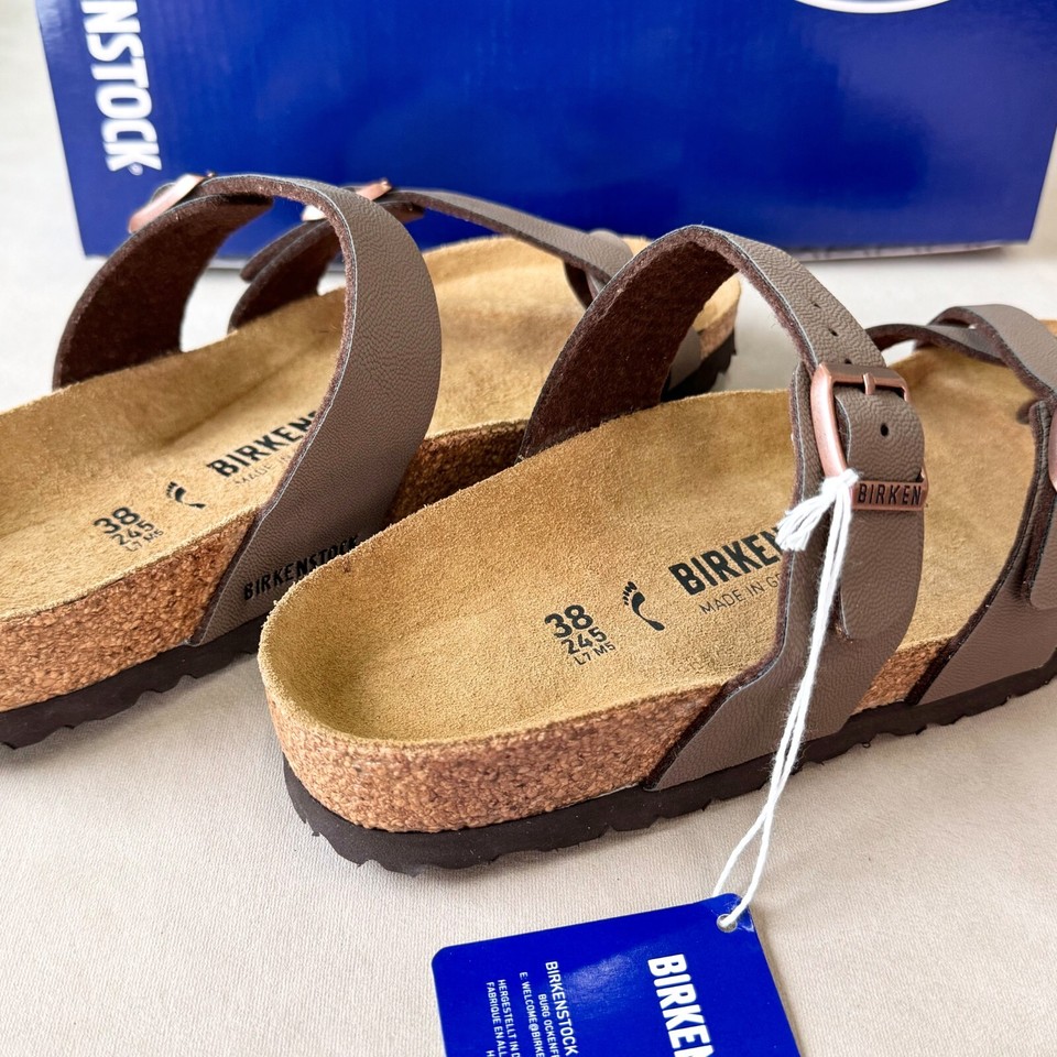 Birkenstock Mayari Birkibuc Toe Loop Buckle Women's Sandals Mocha ...