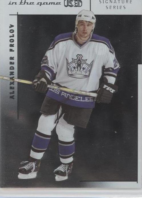 2003-04 In the Game-Used Signature Series - Alex Frolov #3 for sale ...