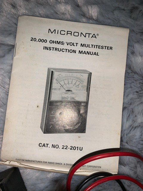 Micronta 21 Range Multitester 22-210 Audible Continuity Leads ...