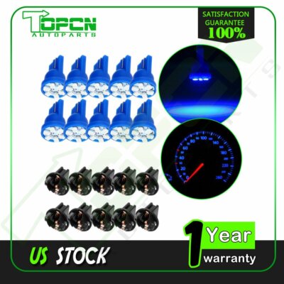 10x 194 T10 Twist Lock Base Wedge Sockets For Instrument Panel Gauge ...