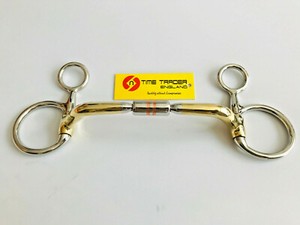 Baucher Hanging Cheek Snaffle Horse Bit All Sizes German Silver Copper ...