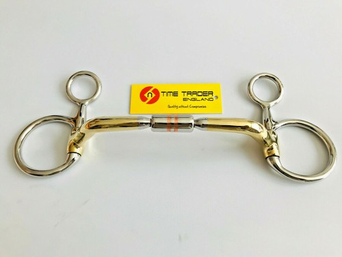 Baucher Hanging Cheek Snaffle Horse Bit All Sizes German Silver Copper ...