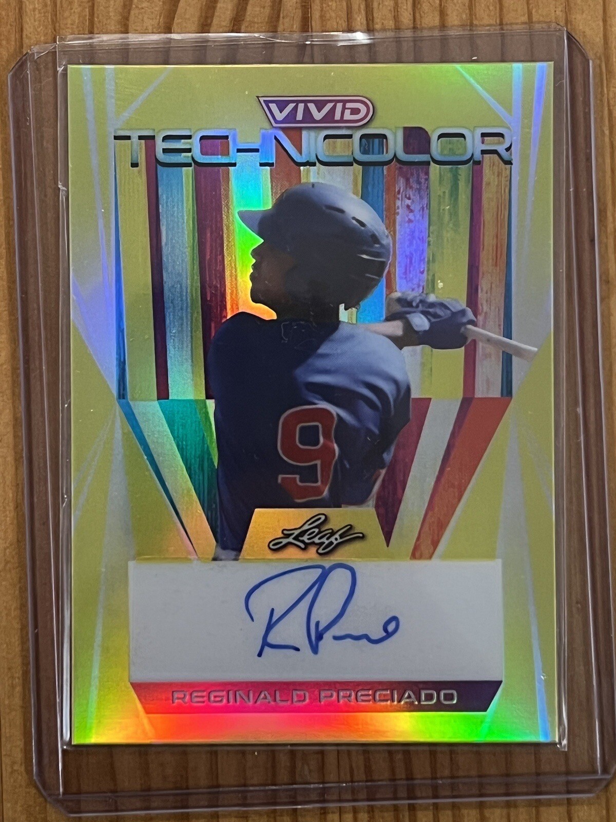 Reginald Preciado AUTO 2022 Leaf Vivid Technicolor Autographs Yellow 42 ...