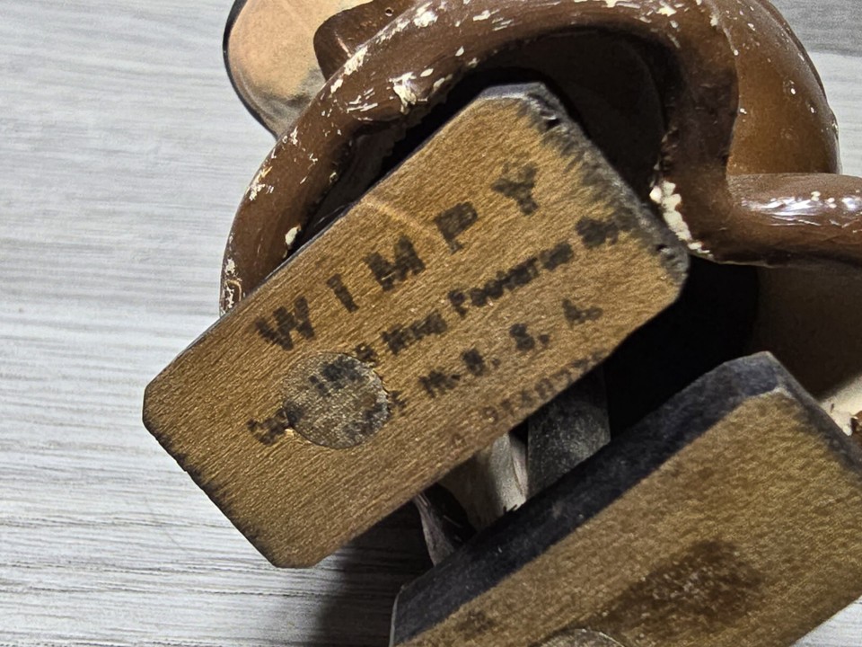 1929 Wimpy King Feature Composite Wooden Legs Ramp Walker Popeye ...