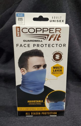 Lot of 3 Copper Fit Guardwell Face Protector Mask Gaiter Adult - Blue ...