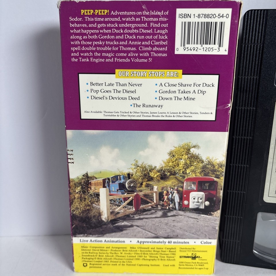 Thomas the Tank Engine & Friends Better Late Than Never VHS 1991 Strand ...