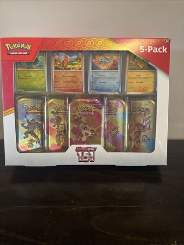 Pokemon 151- 5 Pack Tins. Sealed, New In box | eBay