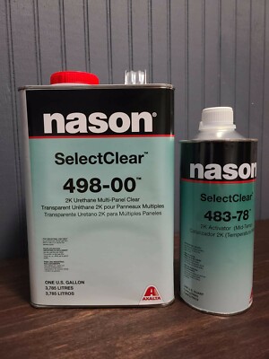 Nason SelectClear 498-00 2K Urethane Multi-Panel Clear coat Kit with ...