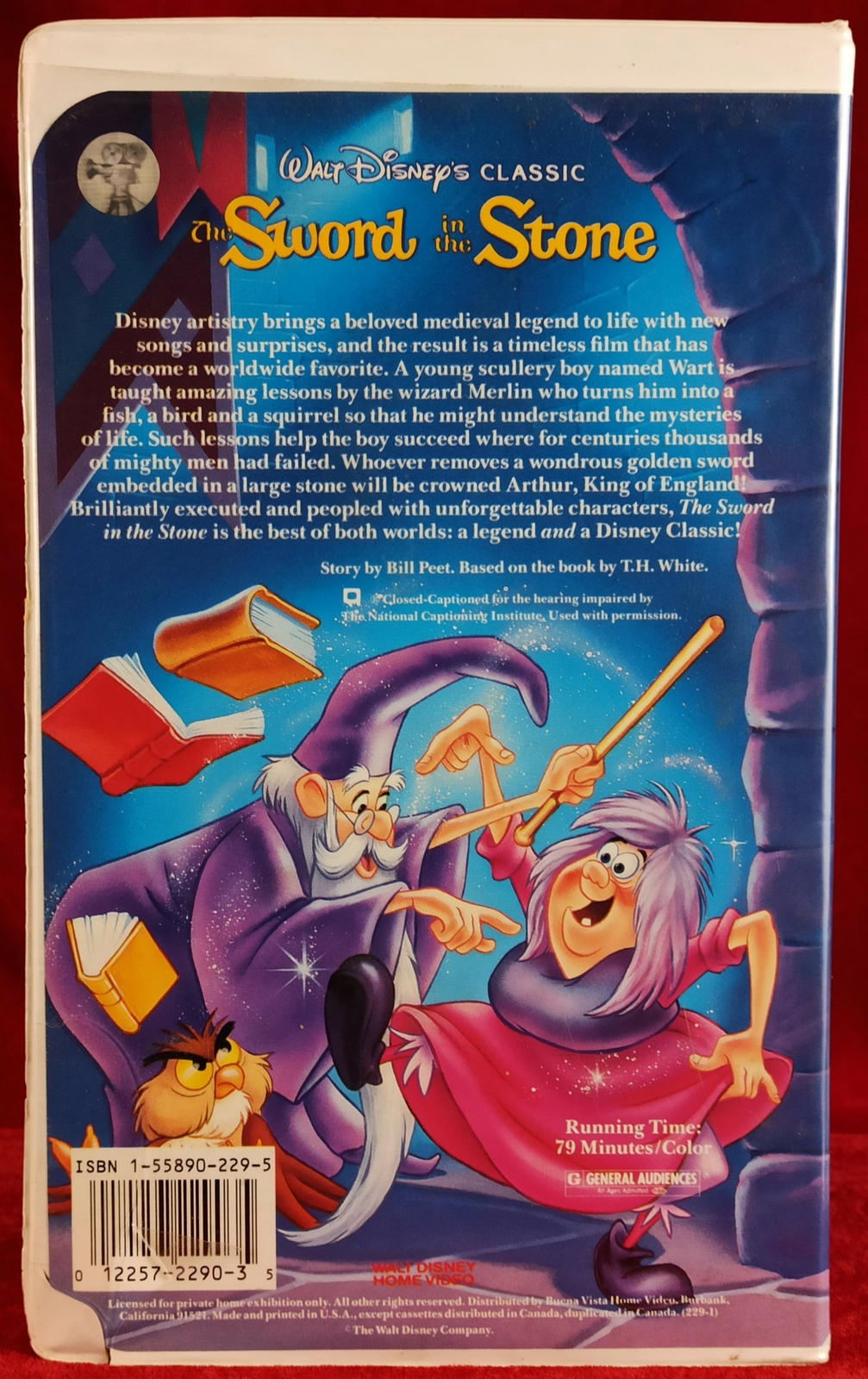Walt Disney's The Sword In The Stone The Classics Collection (VHS, 1991 ...