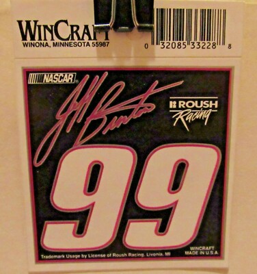 Vintage Nascar Sticker - Jeff Burton - Roush Racing Car # 99 | eBay