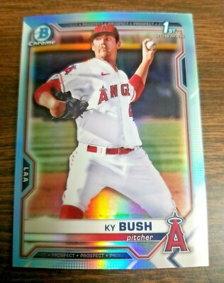 KY BUSH 2021 BOWMAN DRAFT BLUE SKY CARD BDC-149 ANGELS (FIRST ROOKIE ...
