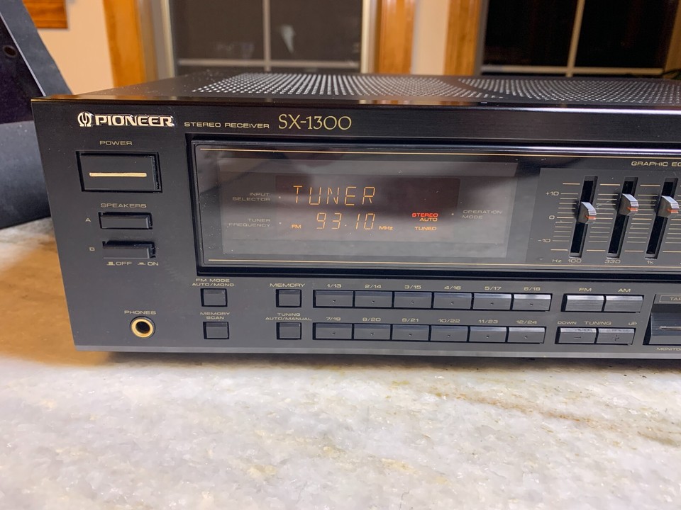 Vintage 1980s 80s Japan Pioneer SX-1300 Stereo Reciever Receiver PHONO ...