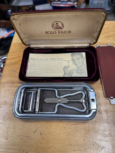 Vintage Rolls Razor Made In England Men’s Shaving Razor, With Hard Case ...