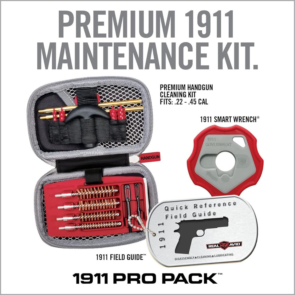 Real Avid Pro Pack for 1911 - Pistol Cleaning Kit 1911 Accessories ...